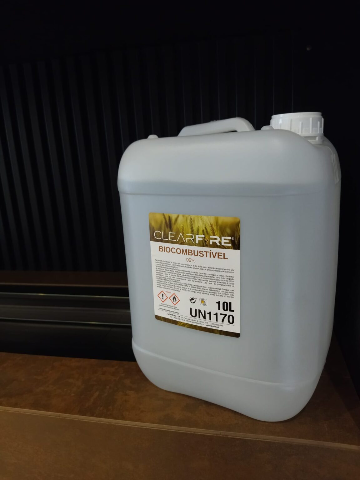 50 litros bioetanol Clearfire (96,6%) - 5 garrafões - Clearfire